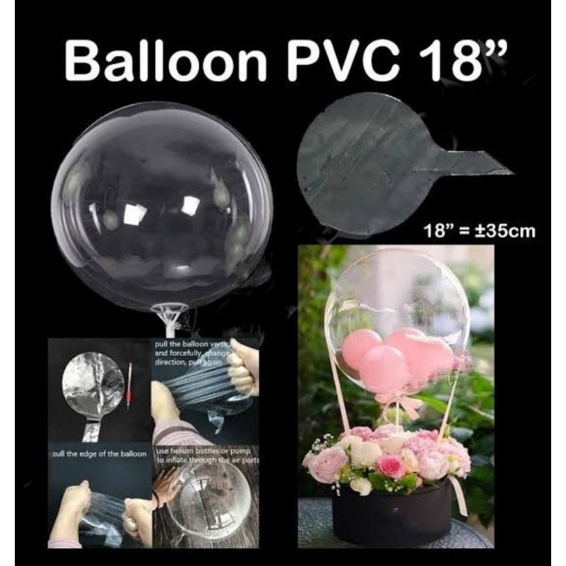 Jual Balon Bening PVC / Balon Plastik Bening | Shopee Indonesia