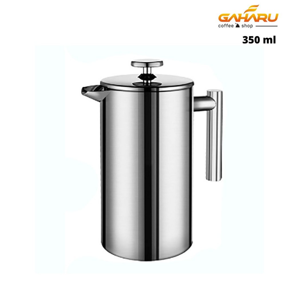 Jual French Press Coffee Plunger Pot 350 ml Stainless Steel Alat Saring ...