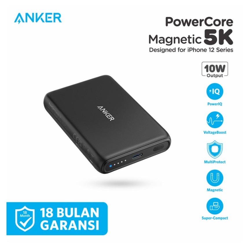 Jual Anker Powerbank Powercore Magnetic 5000 MaH - Designed for iPhone ...