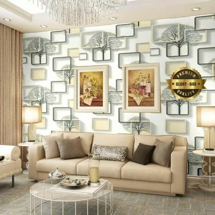 Jual PREMIUM JAMINAN MUTU WALL PAPER STIKER KOTAK KUNING WALLPAPER ...