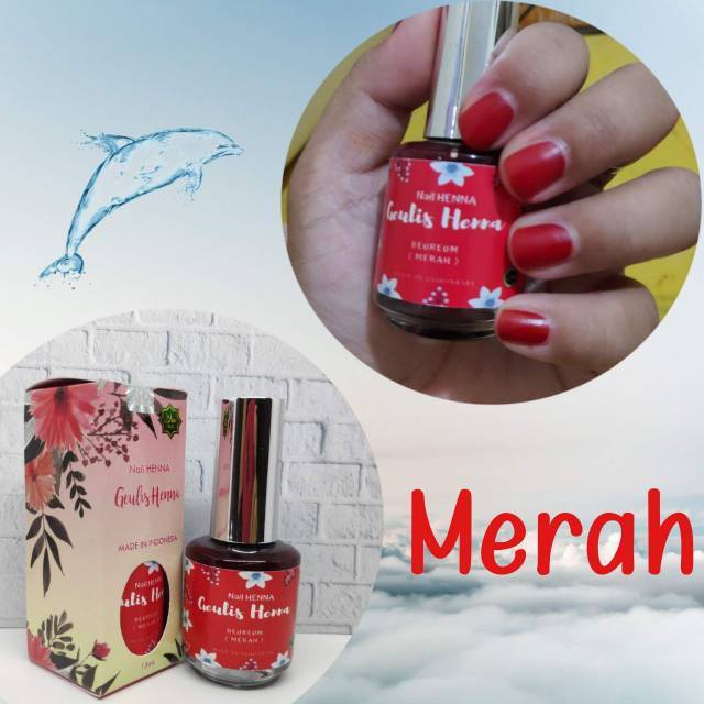 Jual KUTEK GEULIS HENNA MERAH (15 mL) | Shopee Indonesia