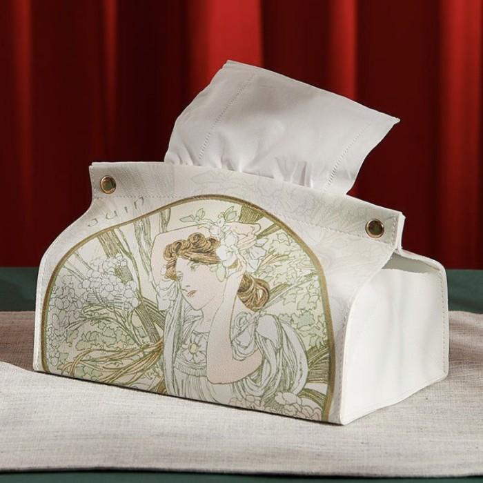 Jual LV brown & Hermes ORANGE tissue box/ kotak tissue bahan kulit ...