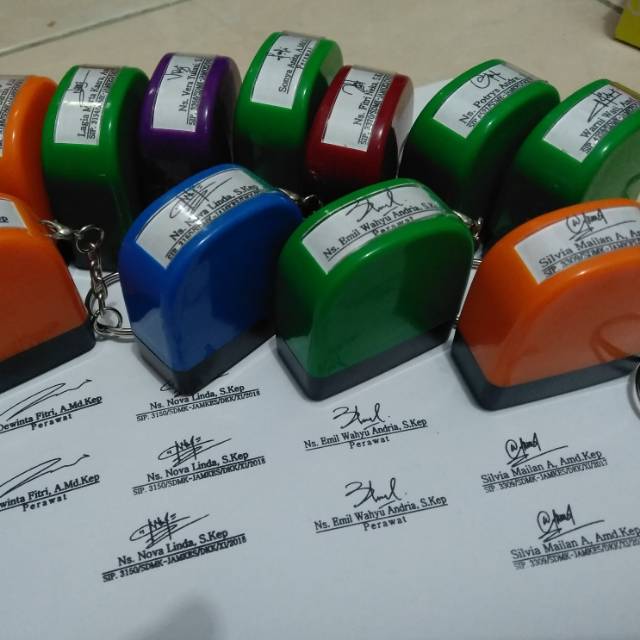 Jual STEMPEL NAMA DAN TANDA TANGAN - PARAF | Shopee Indonesia