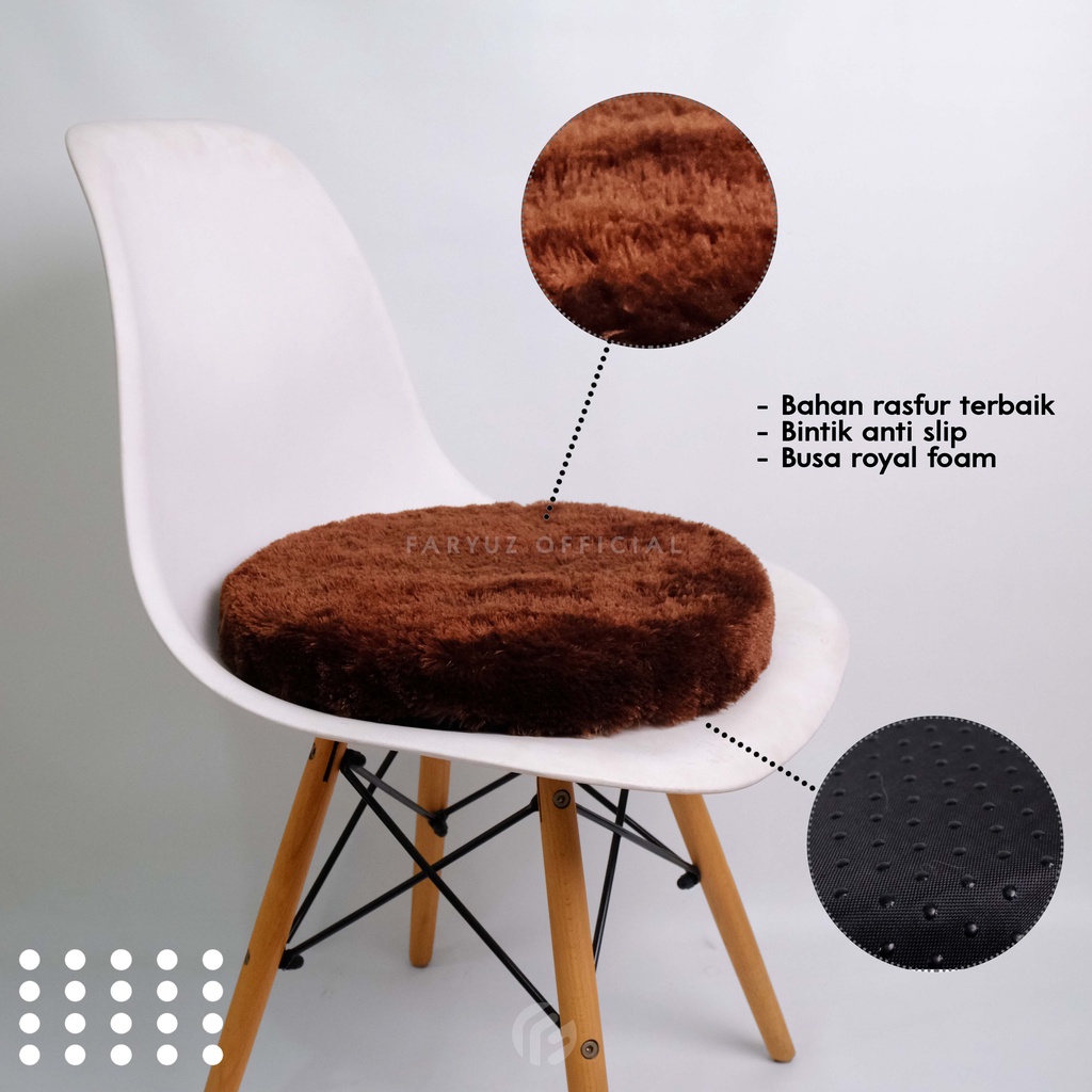 Jual Bantal Alas Duduk Tebal 8cm Bulat/Kotak 50x50cm Busa Empuk Rasfur ...