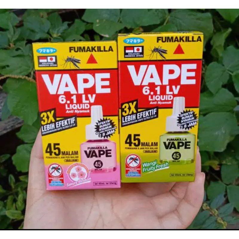 Jual Obat Nyamuk Vape Liquid Elektrik Refill Isi Ulang 45 Malam 45 ML ...