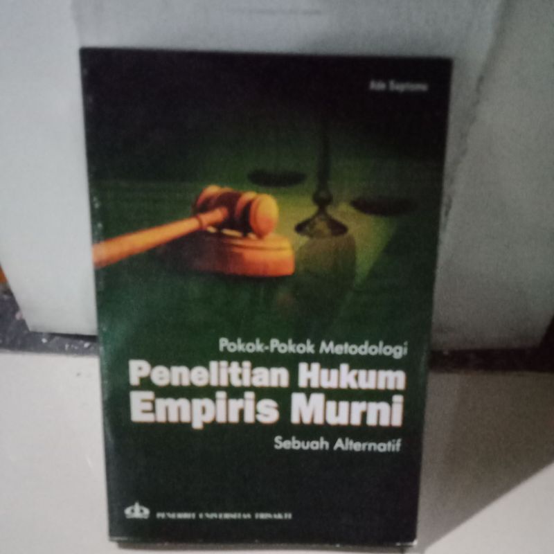 Jual POKOK-POKOK METODOLOGI PENELITIAN HUKUM EMPIRIS MURNI | Shopee ...