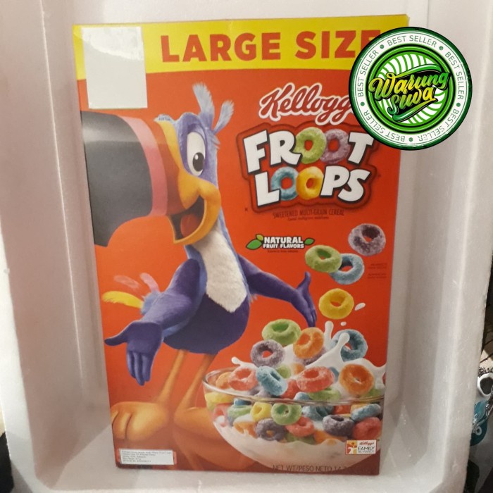 Jual kellogg's froot loops cereal USA 490 gram | Shopee Indonesia
