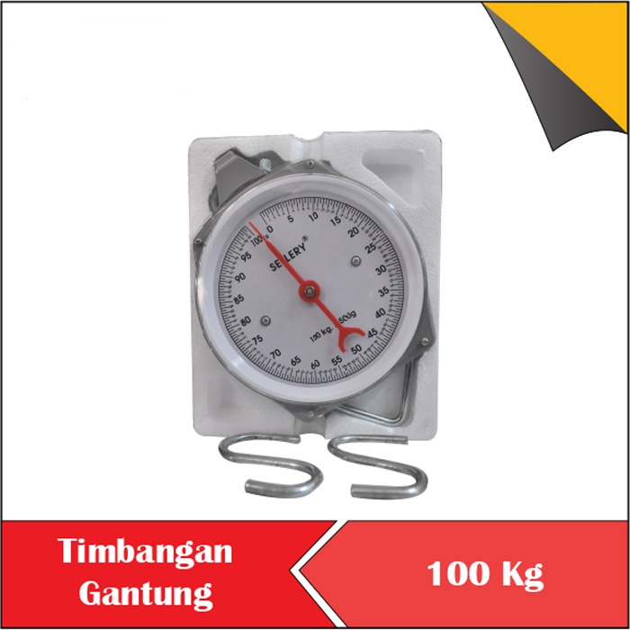 Jual TIMBANGAN GANTUNG BESI 100KG ANALOG Hanging Scale 100 KG AG22 ...