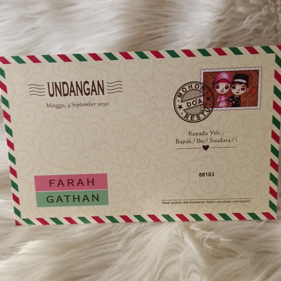 Jual Blangko Undangan Kosongan ERBA 88183 | Shopee Indonesia