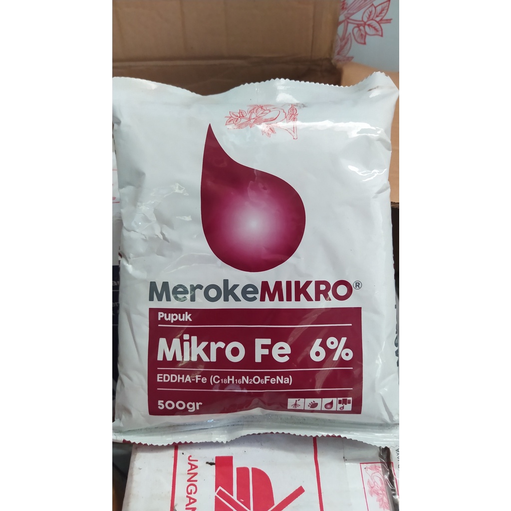 Jual Pupuk Meroke Mikro FE 6 % EDDHA - FE 500 Gram Nutrisi Mikro Besi ...