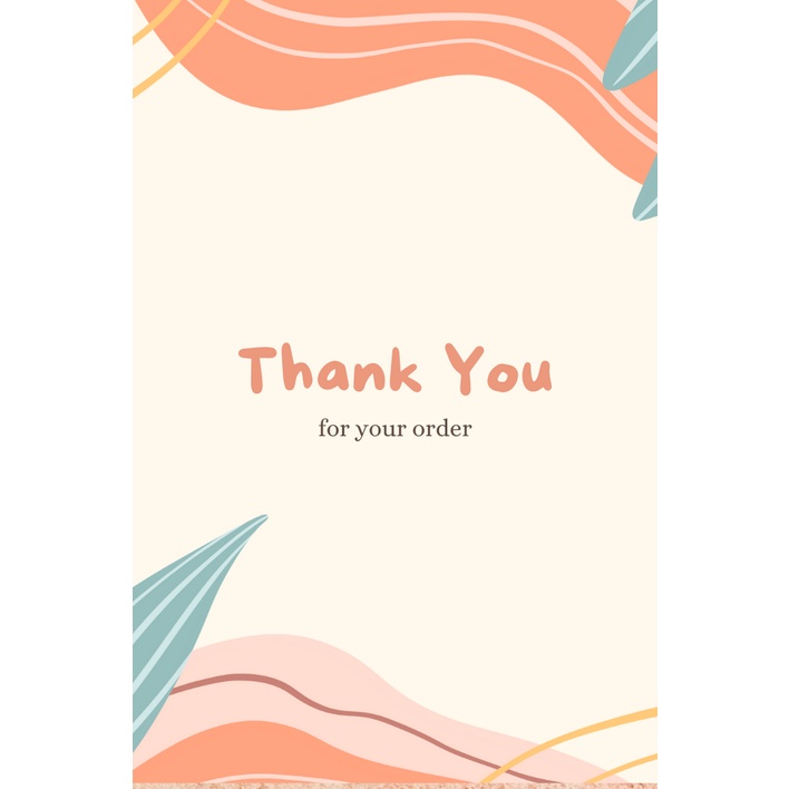 Jual kartu ucapan bisa custom / thankyou card / THANK YOU CARD 6x9 CM ...