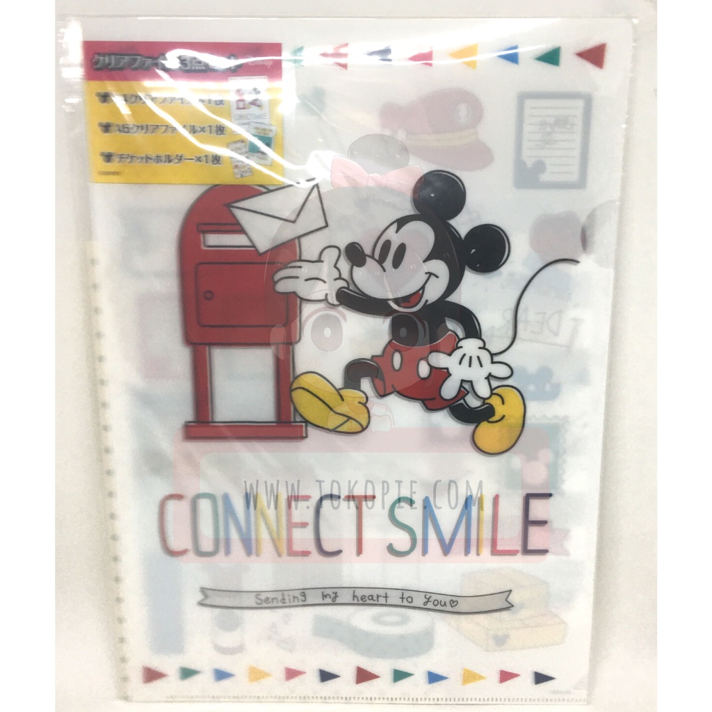 Jual Disney Mickey Mouse Clear File 3-Piece Set | Shopee Indonesia