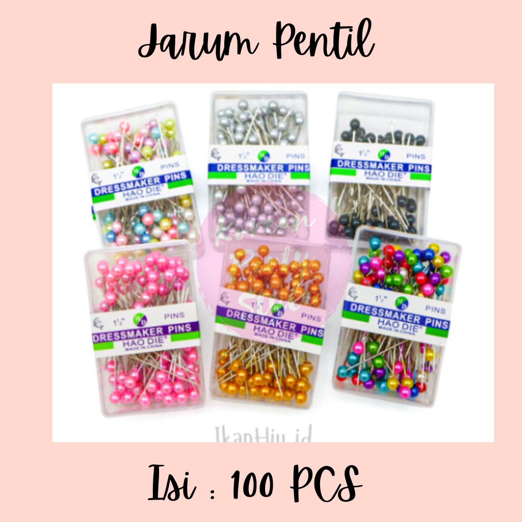 Jual KOREAN JARUM PENTUL KOTAK PAK BESAR / JARUM PENTUL PIRING / JARUM ...