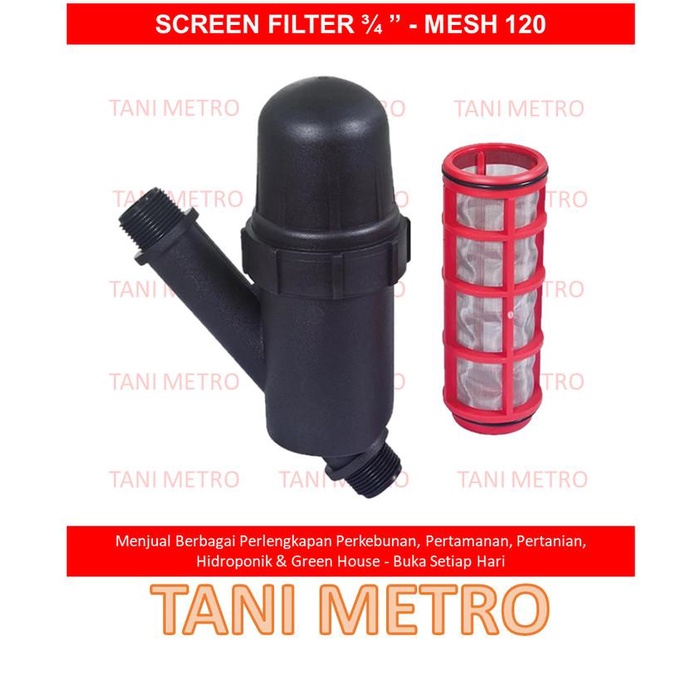 Jual Irigasi | Screen Filter Untuk Pipa 3/4" - Male Mesh 120 ...