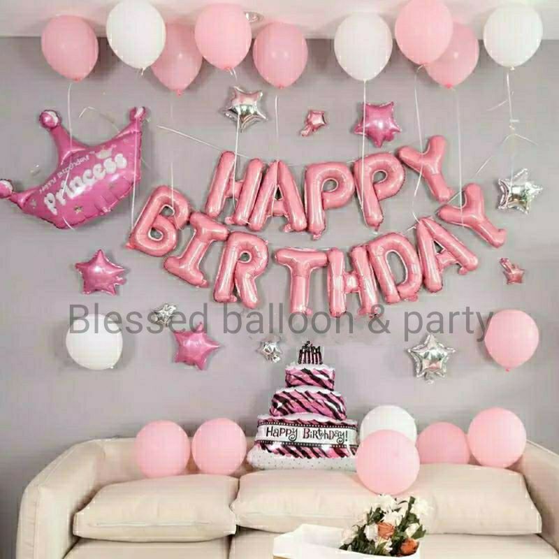 Jual Paket dekorasi happy birthday princess/dekorasi ulang tahun ...