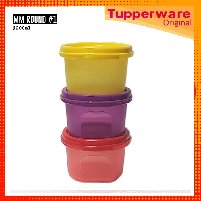 Jual MM Round 200ml Tupperware (3 Pcs) 1Set | Shopee Indonesia