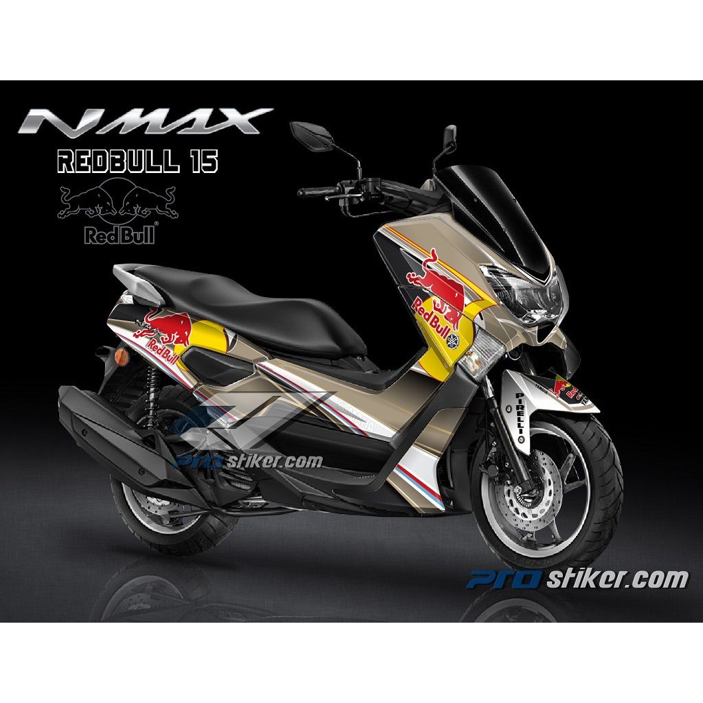 Jual Decal Striping NMAX Modif REDBULL Sticker Full Body Racing Look ...