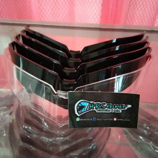 Jual SPOILER HELM NHK TERMINATOR | DARK | AKRILIK 3MM | Shopee Indonesia