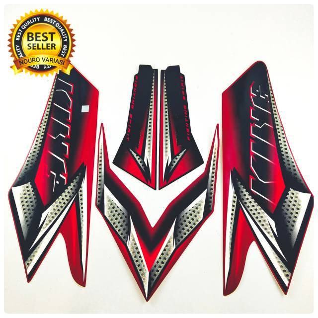 Jual striping stiker motor yamaha RX KING 2008 merah KUALITAS TERBAIK ...