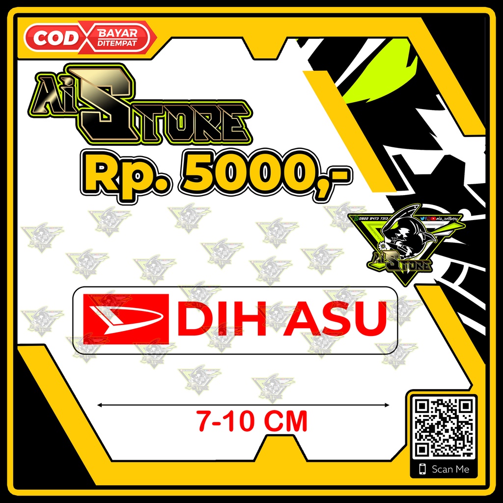 Jual Stiker Dih Asu | Shopee Indonesia