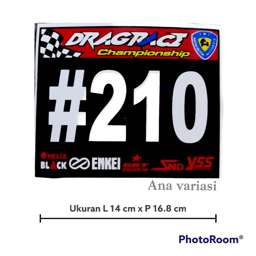 Jual NEW stiker roadrace besar stiker motor road race stiker angka ...