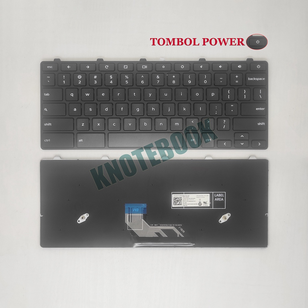 Jual Keyboard Dell Latitude 13 3380 3180 3189 3190 3190 2-in-1 3300 ...