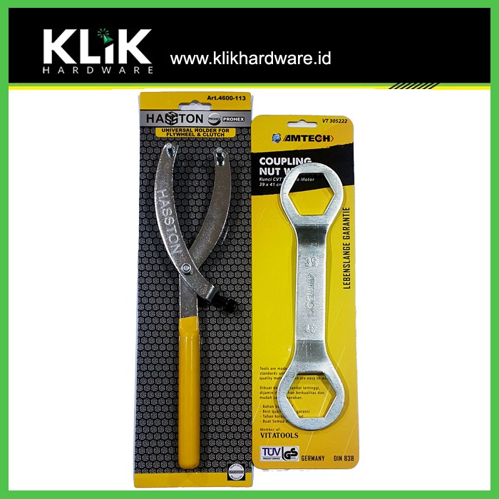 Jual HASSTON Paket Kunci Treker CVT Matic + Tahanan Mur Kopling 39 x 41 Nmax Aerox Lexi PCX ADV ...