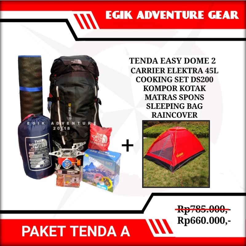 Jual PAKET ALAT OUTDOOR MURAH / PAKET ALAT GUNUNG / PAKET 45L | Shopee ...