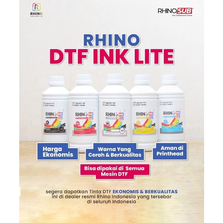 Jual Tinta DTF Universal Rhino Ink LITE 1 Liter | Shopee Indonesia