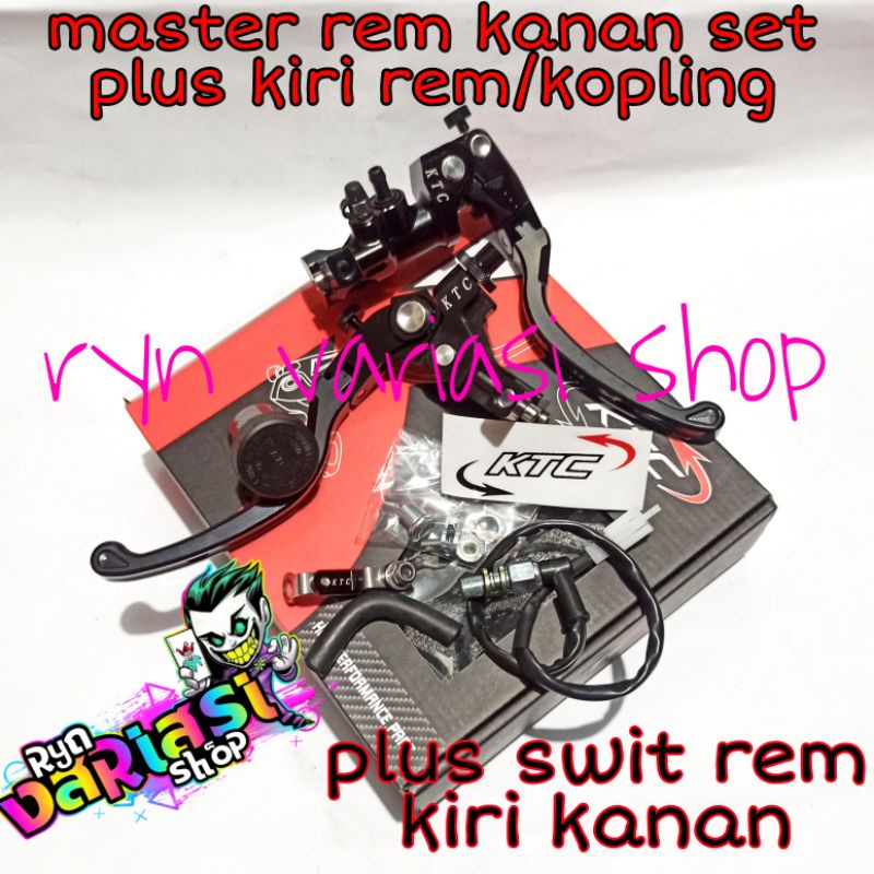 Jual Master Rem KTC racing Radial Big Size up 105 plus swit rem aerox ...