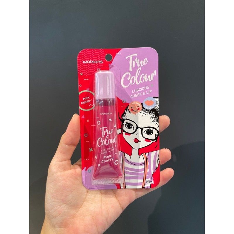 Jual WATSONS TRUE COLOUR LUSCIOUS CHEEK & LIP 15 ML / LIPTINT WATSONS ...