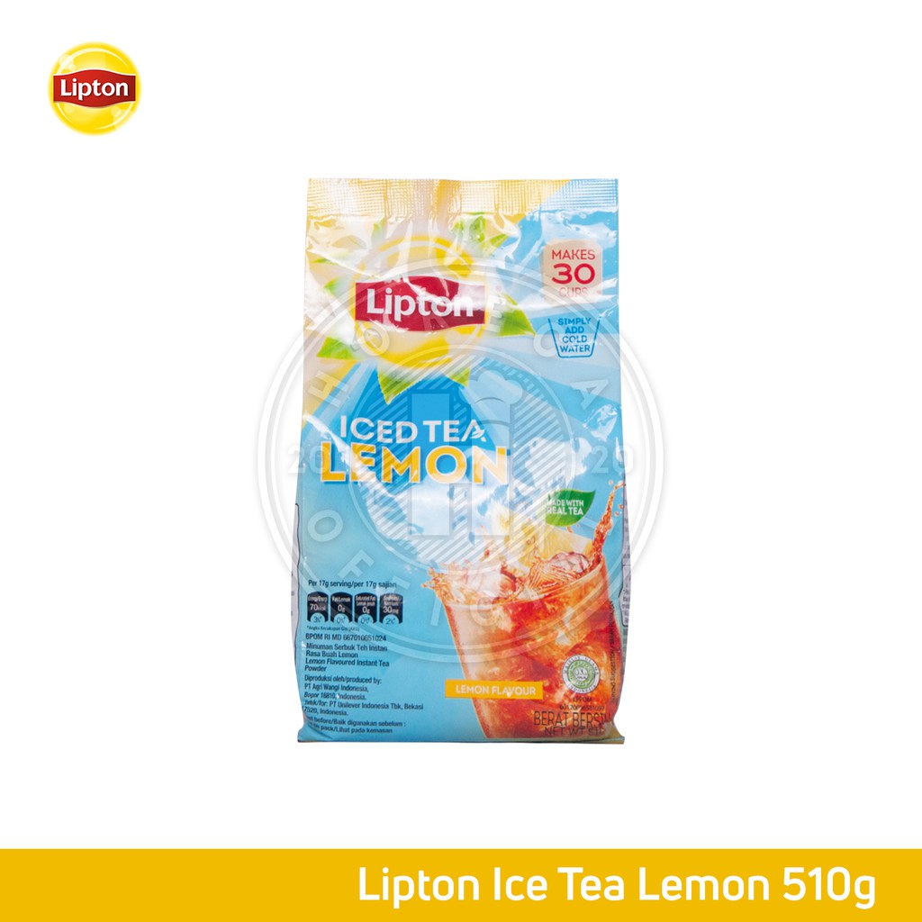 Jual LIPTON ICE TEA LEMON 510GR / BUBUK MINUMAN RASA TEH LEMON KEMASAN ...