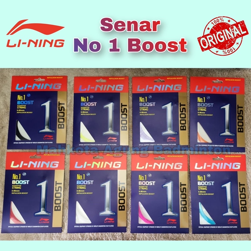 Jual Senar Lining Li Ning no 1 no1 number 1 boost original | Shopee ...