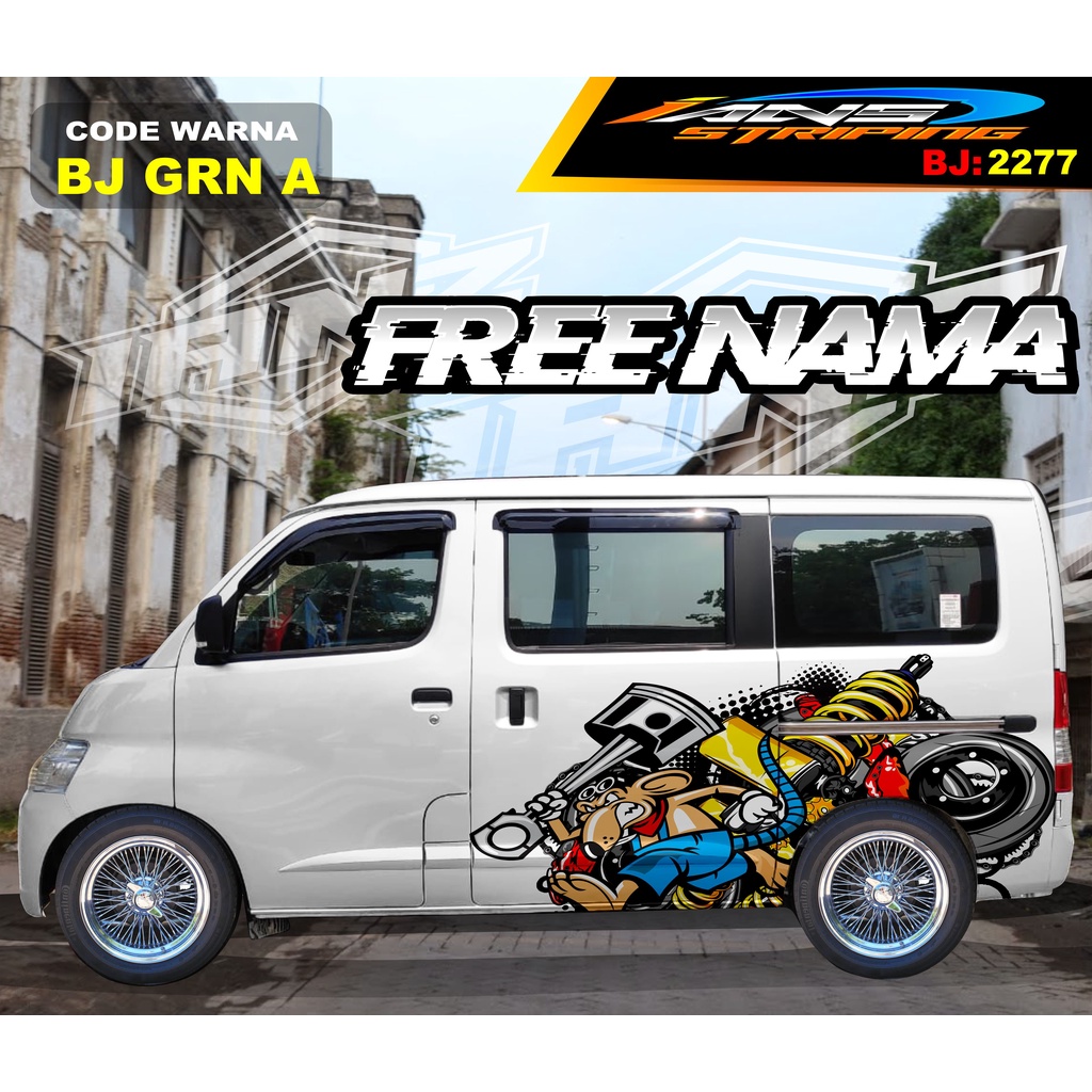 Jual STICKER MOBIL GRANMAX / VARIASI STIKER MOBIL LUXIO / STICKER DECAL ...