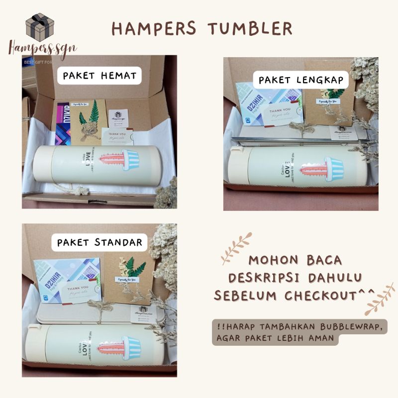 Jual Hampers botol minum/giftbox botol/kado tumbler wisuda/Sempro/nikah ...
