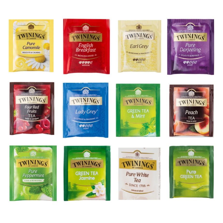 Jual TEH TWININGS TEA OF LONDON SACHET ALL VARIAN - CAMOMILE ENGLISH BREAKFAST EARL GREY GREEN ...