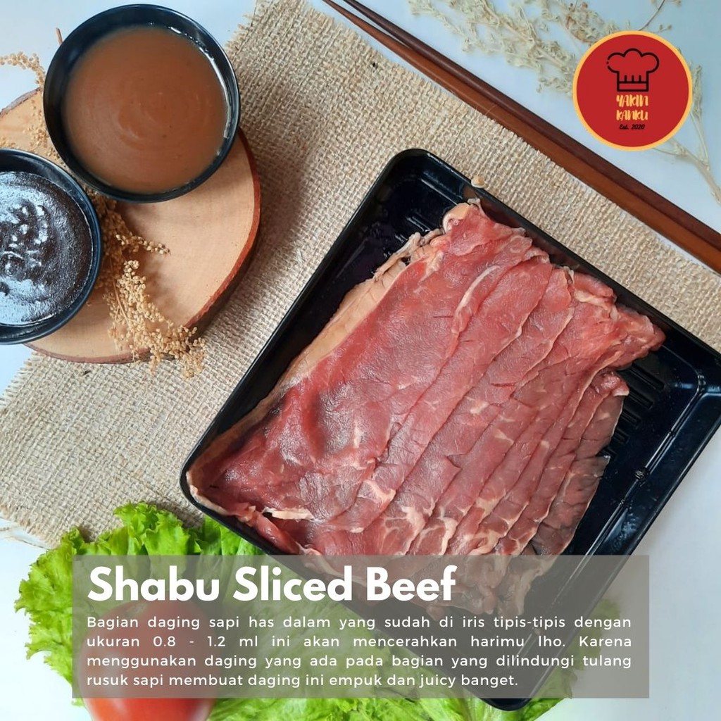 Jual DAGING BEEF STRIPLOIN SLICE (Lowfat) SHABU-SHABU /Daging Grill BBQ ...