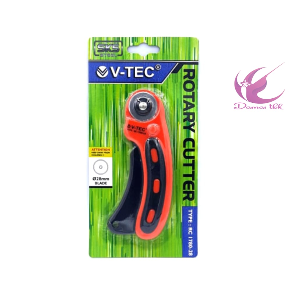 Jual V-Tec Rotary Cutter (RC 1780-28) Pemotong Kain Kertas 28mm | Shopee Indonesia