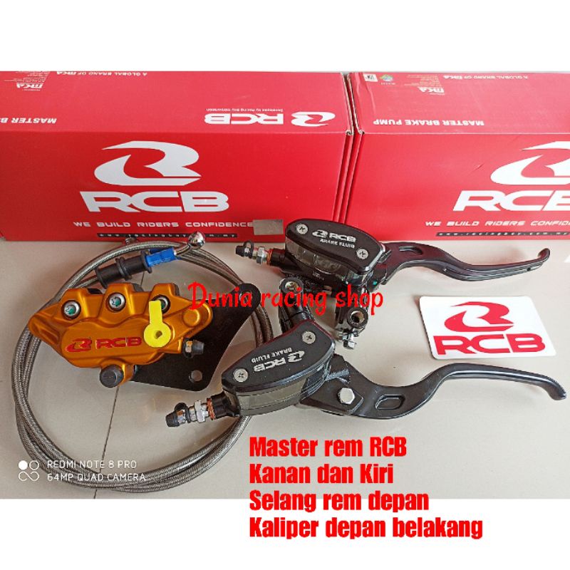 Jual Paketan Master rem RCB Nmax Kaliper RCB Nmax Selang rem Nmax Master rem RCB kanan kiri ...