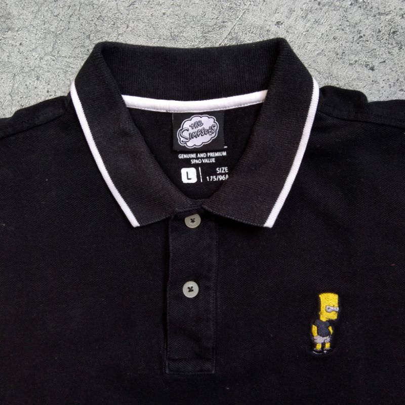 Jual kaos kerah polo bart the simpsons | Shopee Indonesia