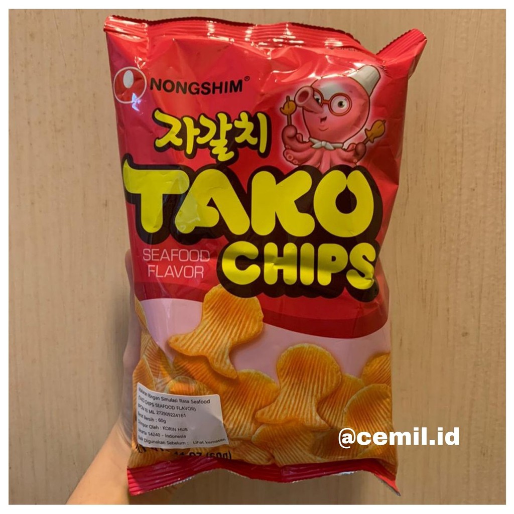 Jual Nongshim Tako Korean Chips Seafood Flavor - Makanan Ringan Keripik ...
