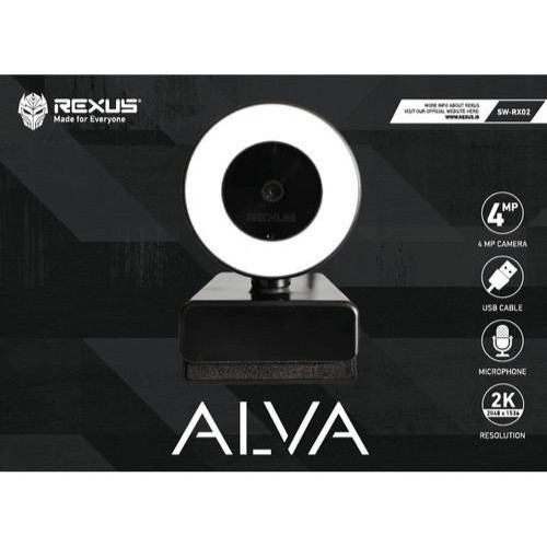 Jual Webcam Rexus Stream Alva SW-RX02 With Mic + Ring Light | Shopee ...