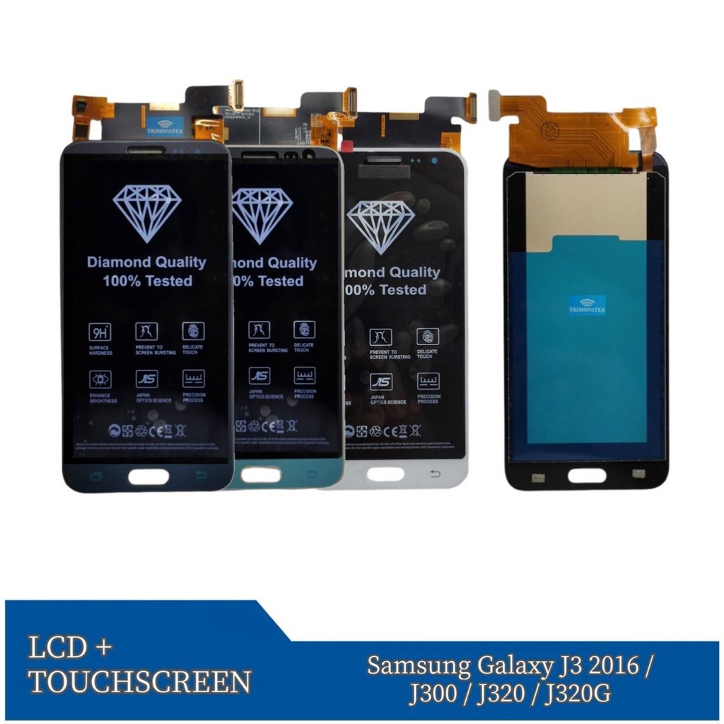 Jual Lcd + Touchscreen Samsung J3 2015 / J300 / J3 2016 / J320 / J320G ...