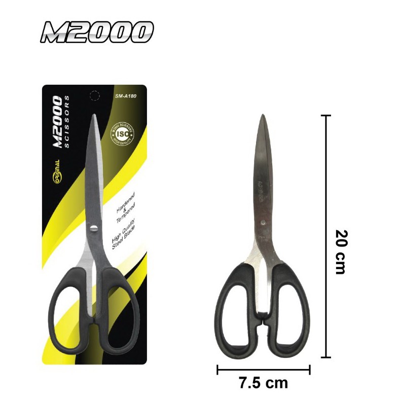 Jual M2000 Gunting Baja Besar 20cm High Quality - Hitam M2000/SM-A180 ...