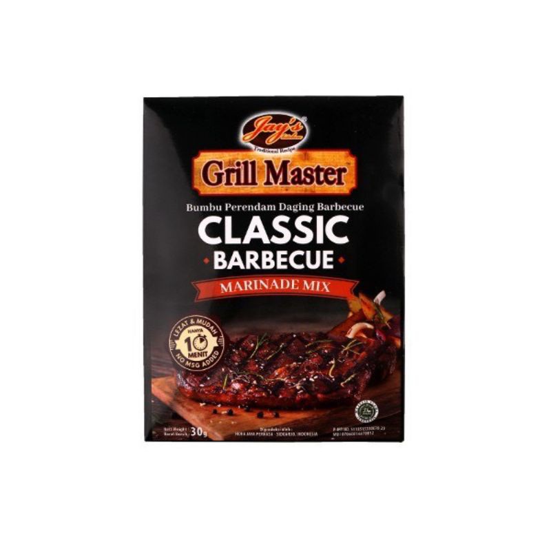Jual Jays Grill Master 30g/Steak House Burger/Hot Spicy/Classic Barbecue/Rotiserrie Chicken ...