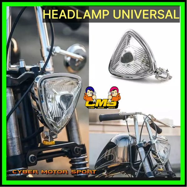 Jual Lampu Headlamp Motor universal. universal custom classic. Lampu ...