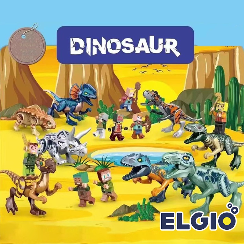 Jual Mainan Bricks Dinosaurus Building Block Dino World | Shopee Indonesia