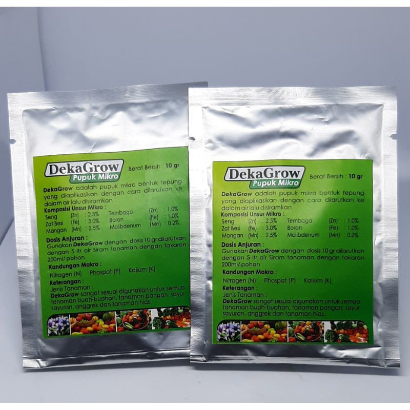 Jual DekaGrow 10 Gram ( Pupuk Mikro ) | Shopee Indonesia