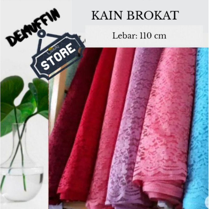 Jual KAIN BROKAT / BRUKAT / BROCADE BAGUS MURAH TIDAK KAKU ADEM TIDAK ...