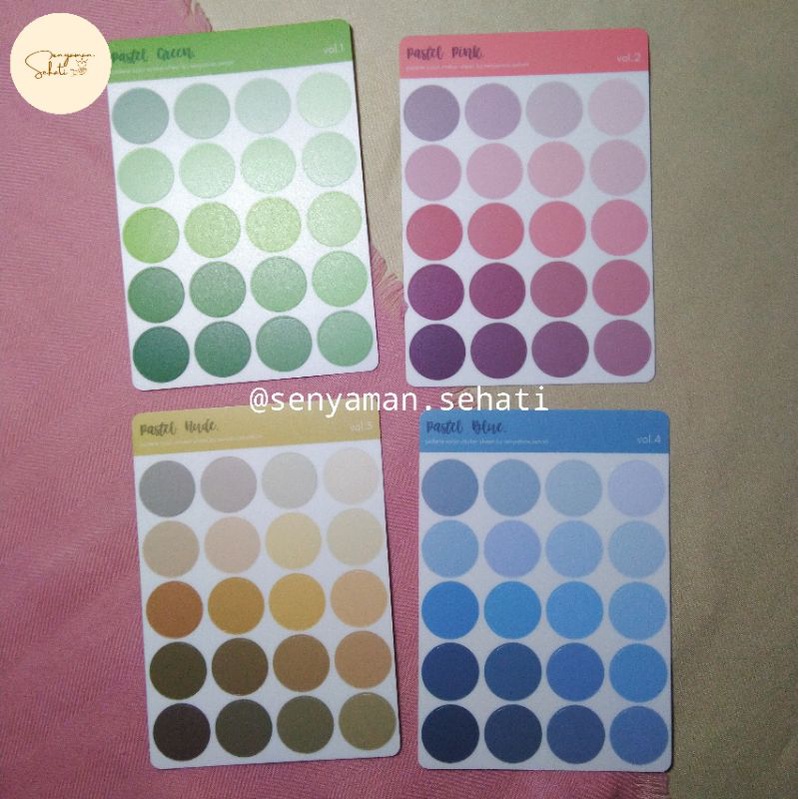 Jual Pastel Sticker Sheets Series by Senyaman Sehati / Stiker Bujo ...